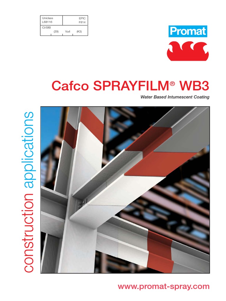 Cafco Sprayfilm WB3 - DS | PDF | Epoxy | Chemistry