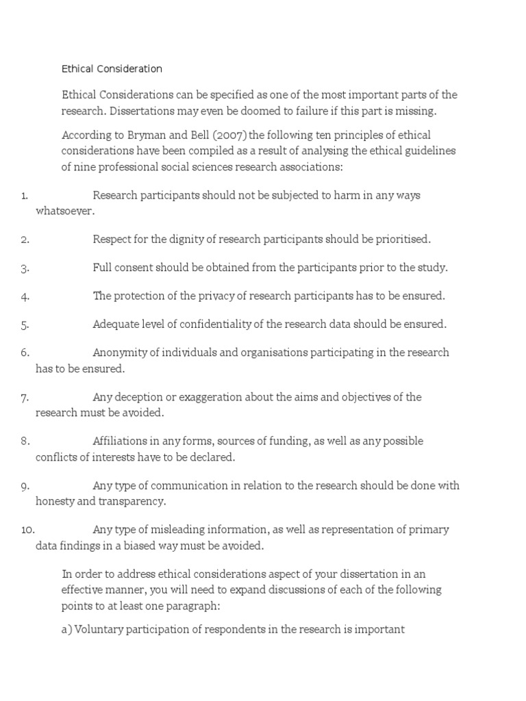 Essential Ethical Considerations in Research | PDF