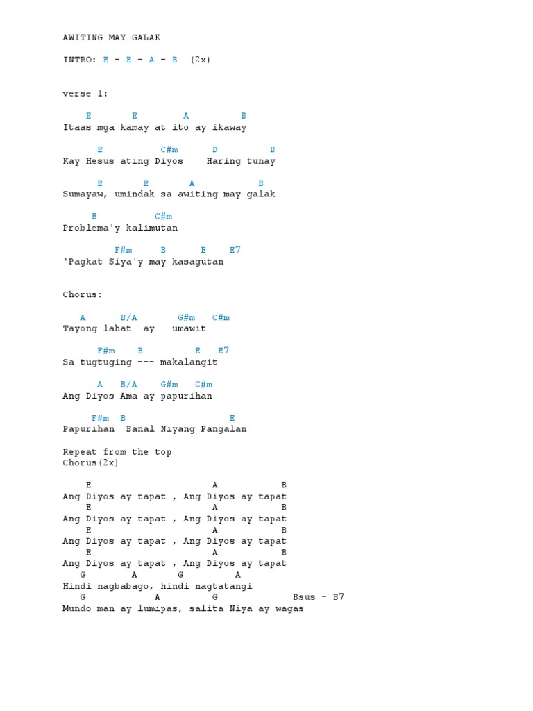 Awiting May Galak | PDF