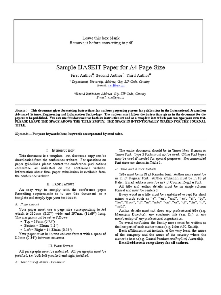 Ijaseit Template 1 | PDF | Typefaces | Page Layout