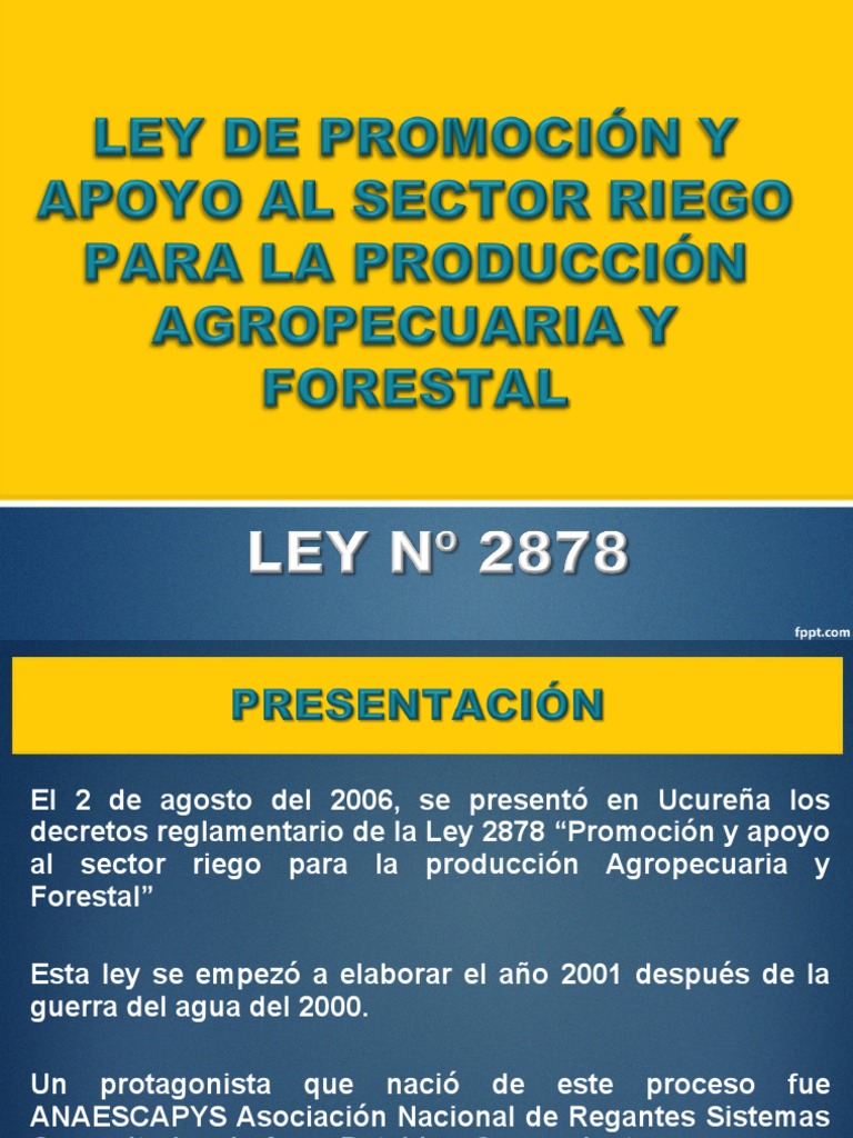 Ley 2878 | PDF