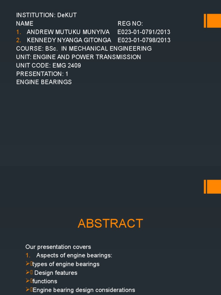 Engine Bearings | PDF | Bearing (Mechanical) | Internal Combustion Engine