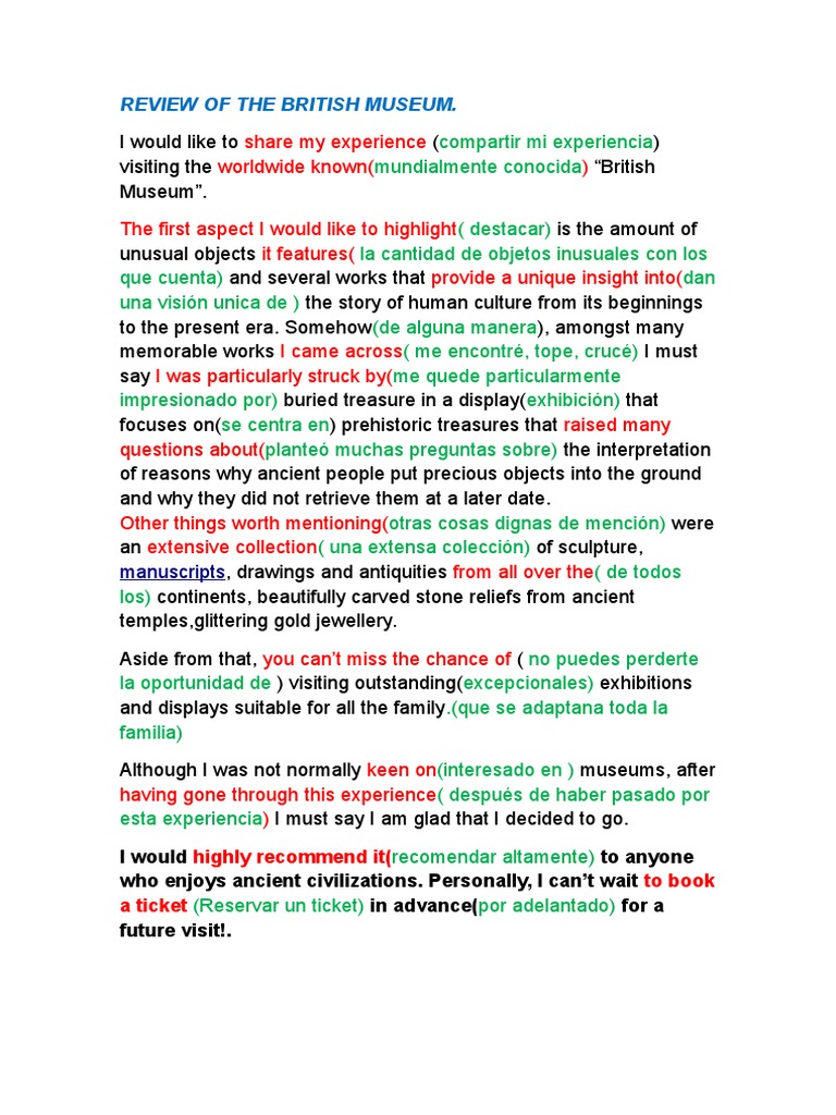 Review of The British Museum.: Manuscripts | PDF