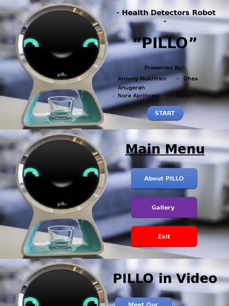 Pillo | PDF | Mobile App | Robot