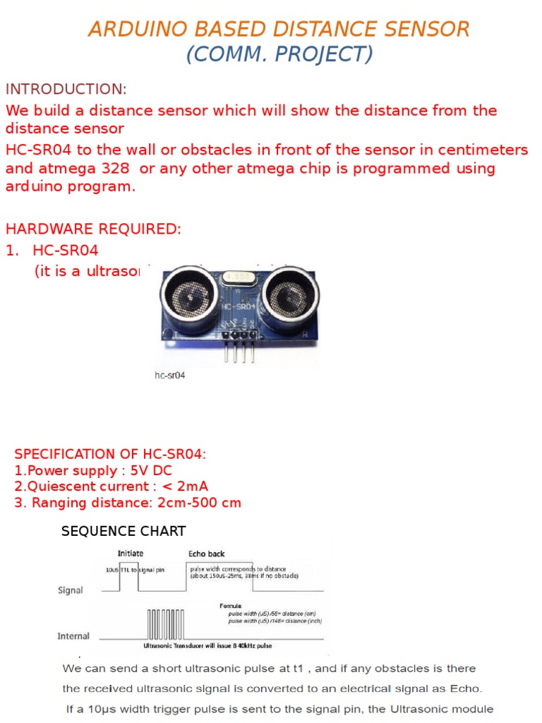 Arduino Based Distance Sensor | PDF