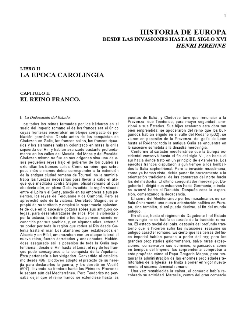 El Reino Franco | PDF | Francos | imperio Romano