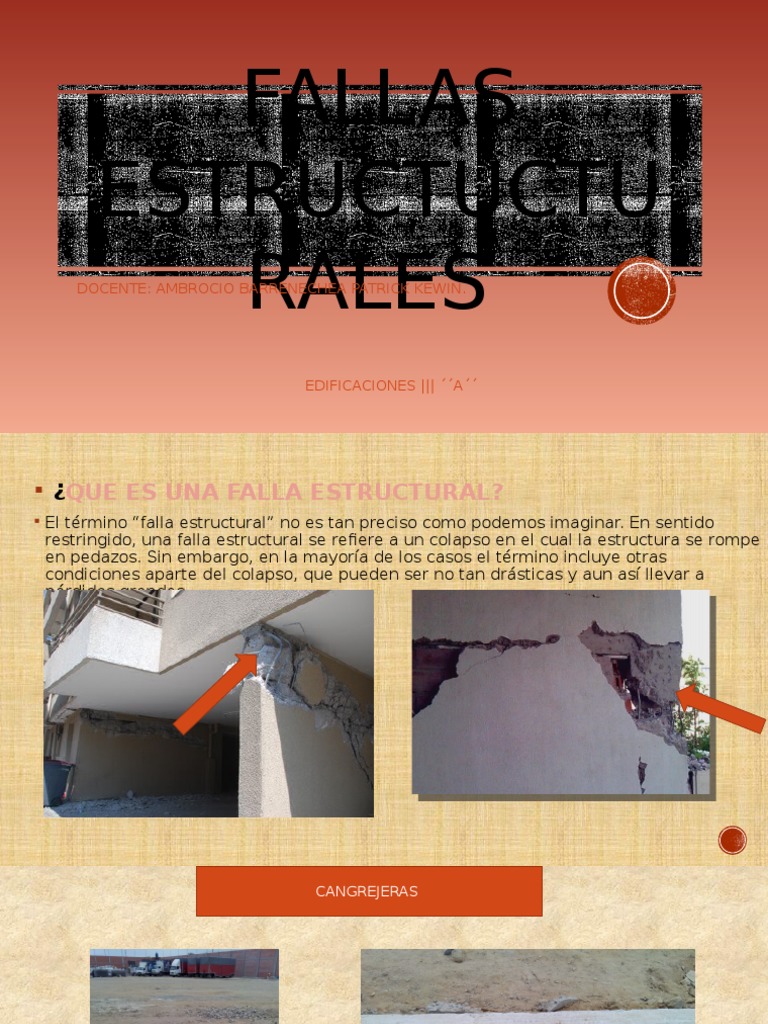 Fotos de Fallas Estructurales | PDF | Hogar, jardinería y bricolaje | Arte