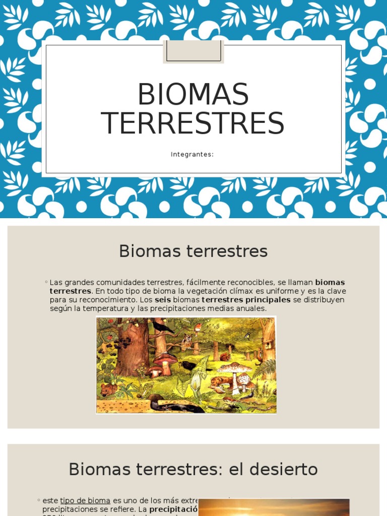 Biomas terrestres | Desierto | Los bosques