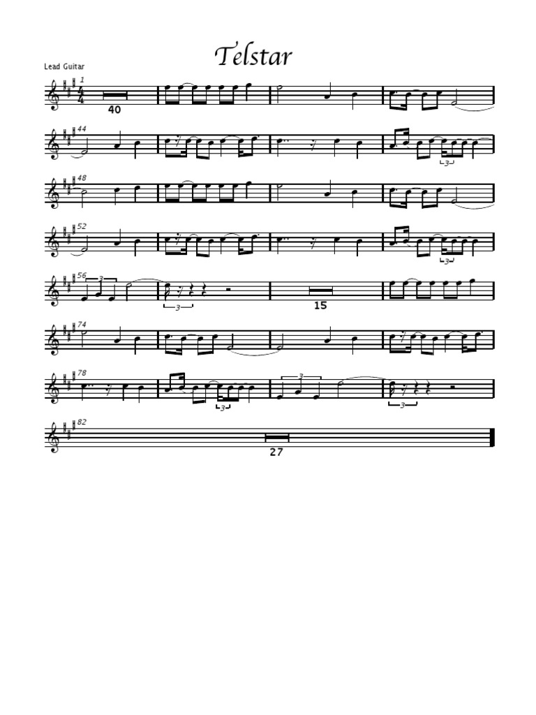 Telstar Guitar Lead | PDF
