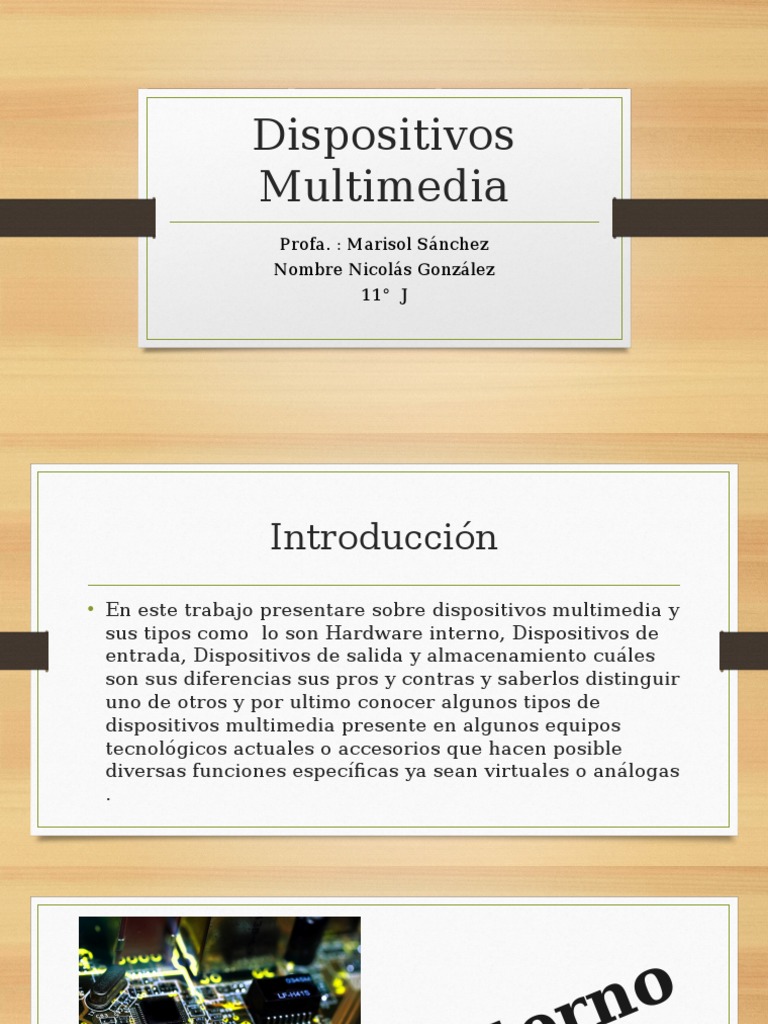 Dispositivos Multimedia y Hardware PC | PDF | Hardware de la ...