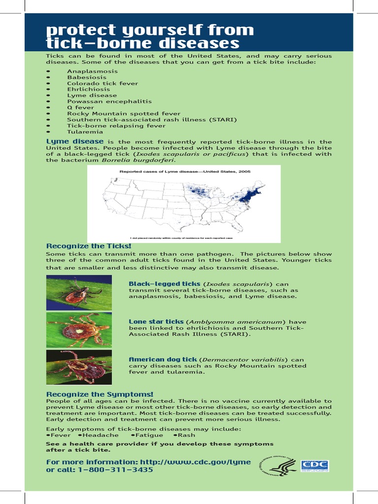 Protect Yourself From Tick-Borne Diseases: Lyme Disease | PDF | Lyme ...