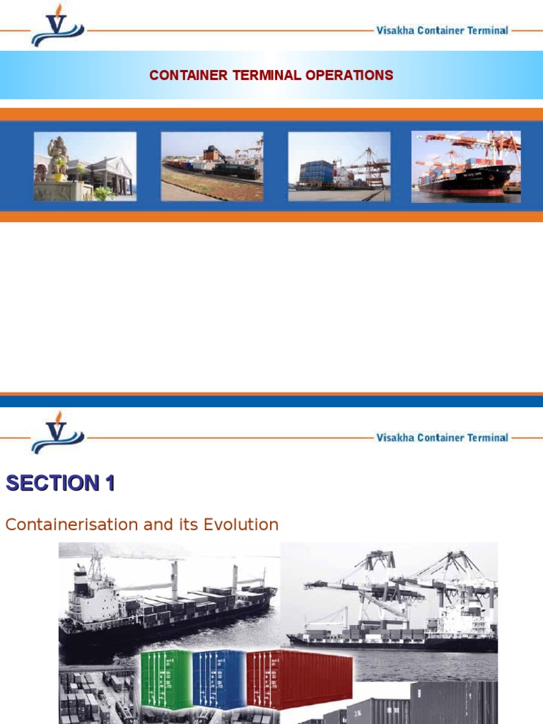 Container Terminal1 | PDF | Containerization | Cargo