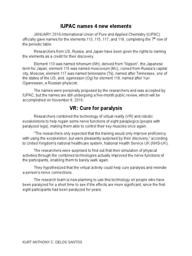 Example Science News | PDF