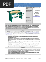Needle and Sharp Tools Control Procedure | PDF | Sewing Needle | Sewing