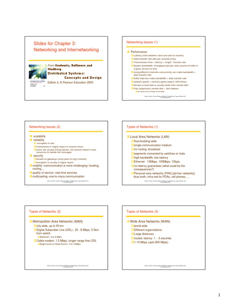Slides For Chapter 3: Networking and Internetworking | PDF | Internet ...