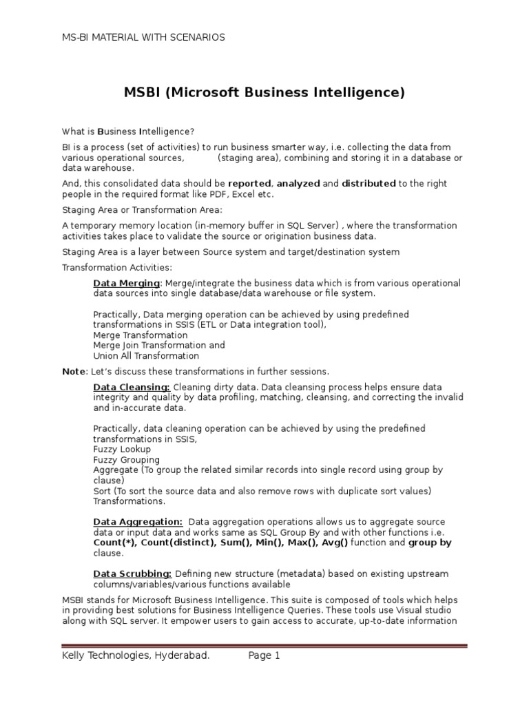 SSIS Materials | PDF