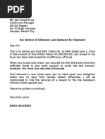 Sample - Letter Request For Cessation of BIR Registration | PDF