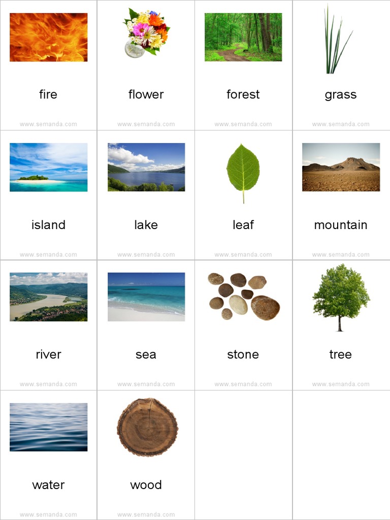 Flashcards Nature Pinyin | PDF | Nature