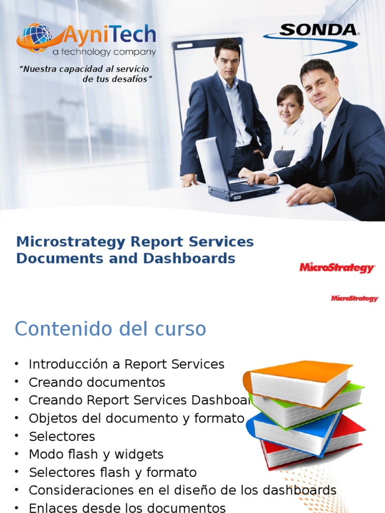 MicroStrategy Report Services - Documents and Dashboards | PDF | Widget ...