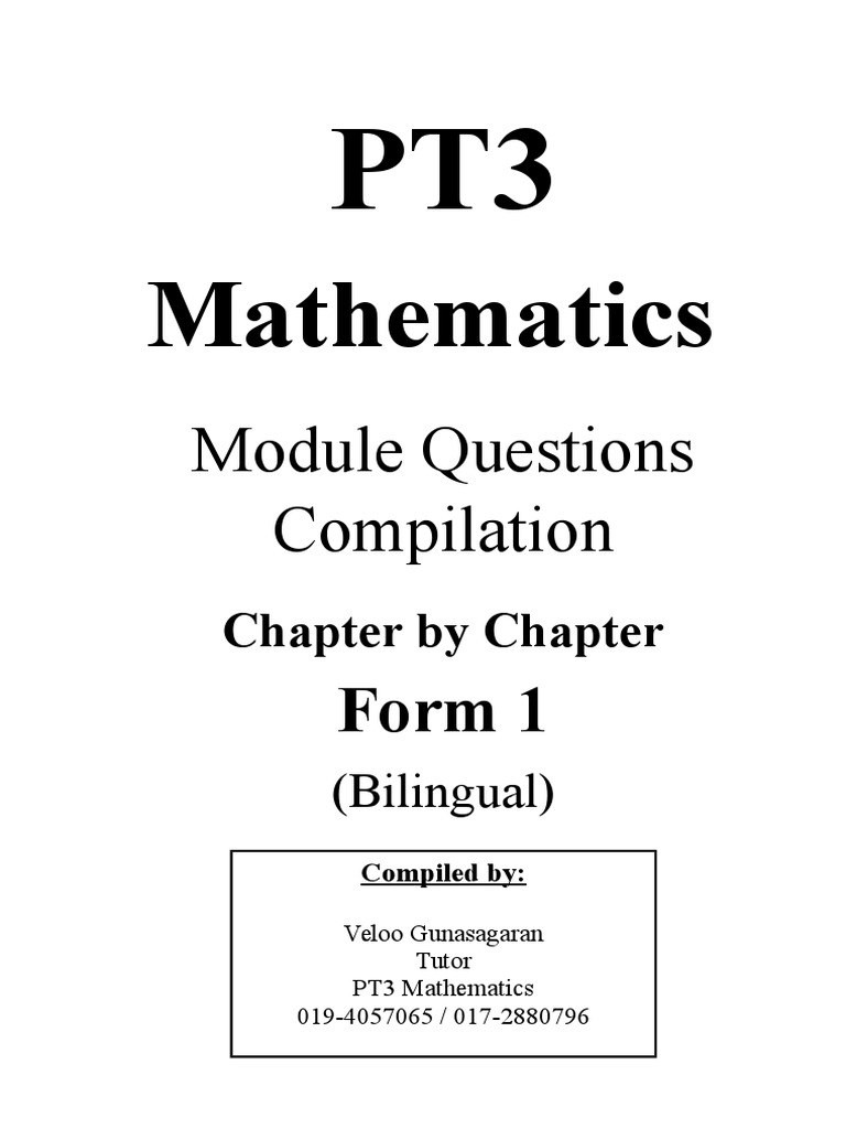 Mathematics PT3 | PDF