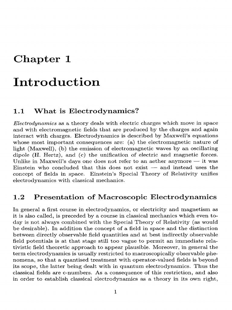 An Introduction to Classical Electrodynamics: What is Electrodynamics ...