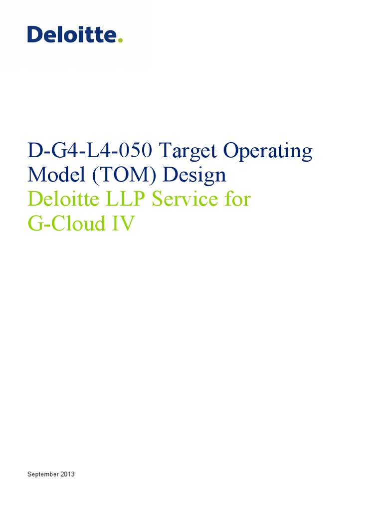 D-G4-L4-050 Target Operating Model Design | PDF | Business Model ...