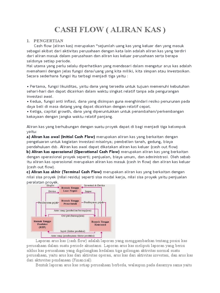 Cash Flow (Aliran Kas) | PDF | Bisnis