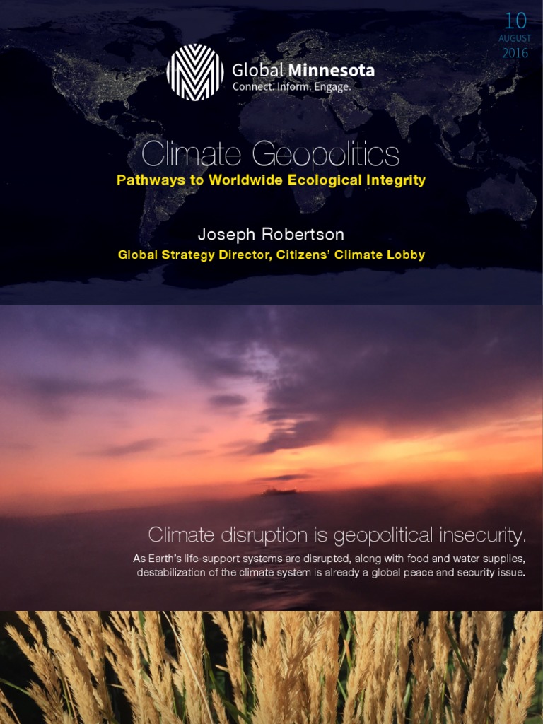 Climate Geopolitics - Pathways To Worldwide Ecological Integrity | PDF ...