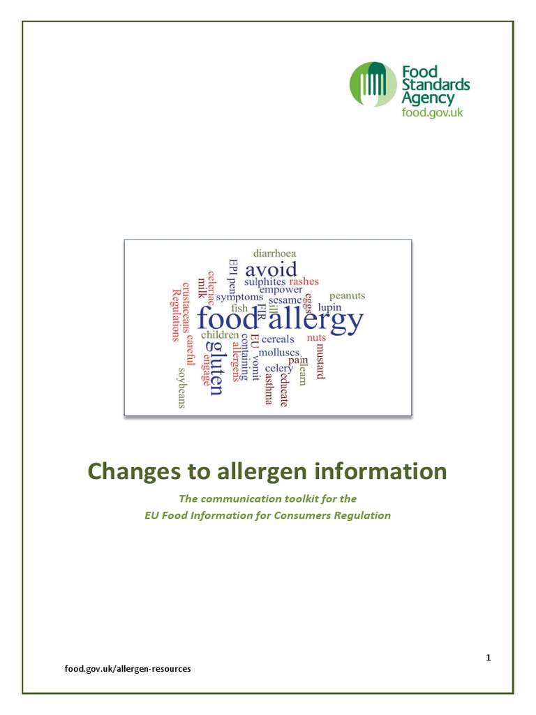 Food - gov.Uk:Allergen Resources | PDF | Food Allergy | Allergy
