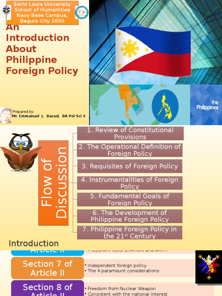 An Introduction About Philippine Foreign Policy | Philippines | Foreign ...