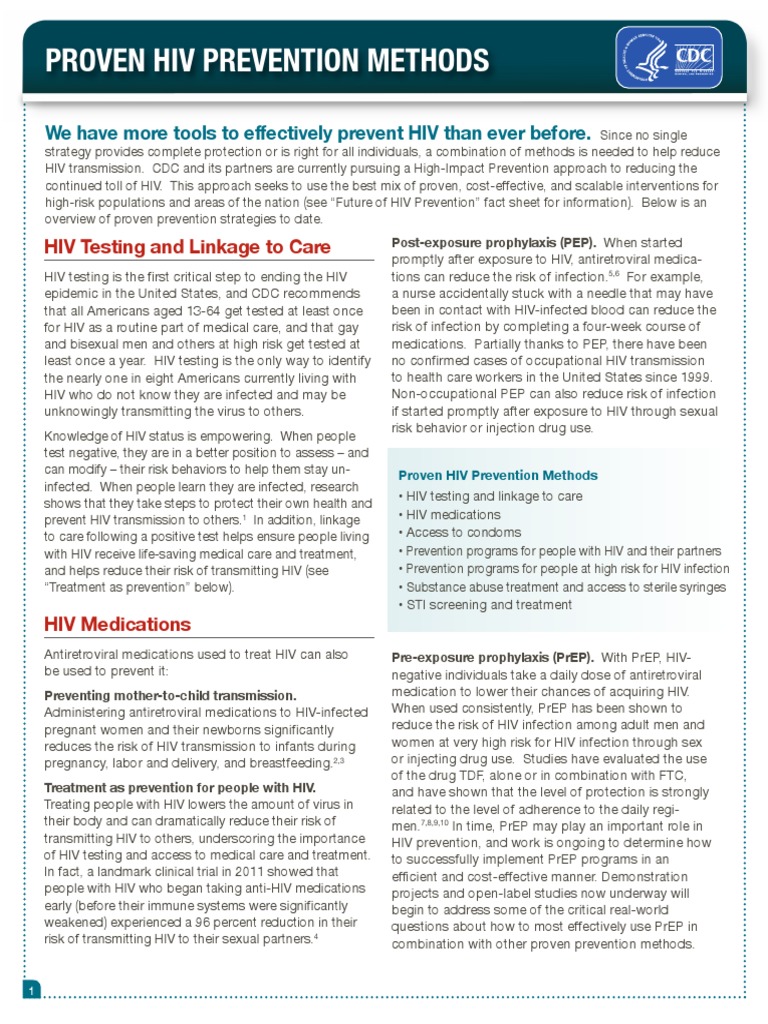 Methods 508 | PDF | Prevention Of Hiv/Aids | Hiv/Aids