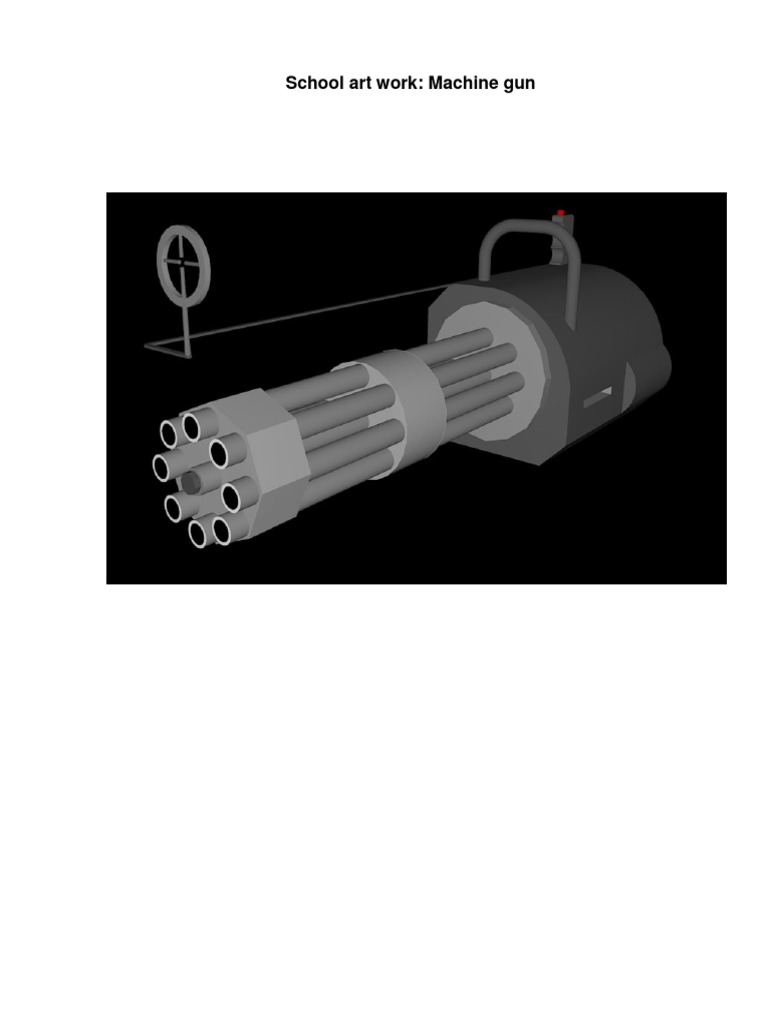 School Art Work: Machine Gun | PDF