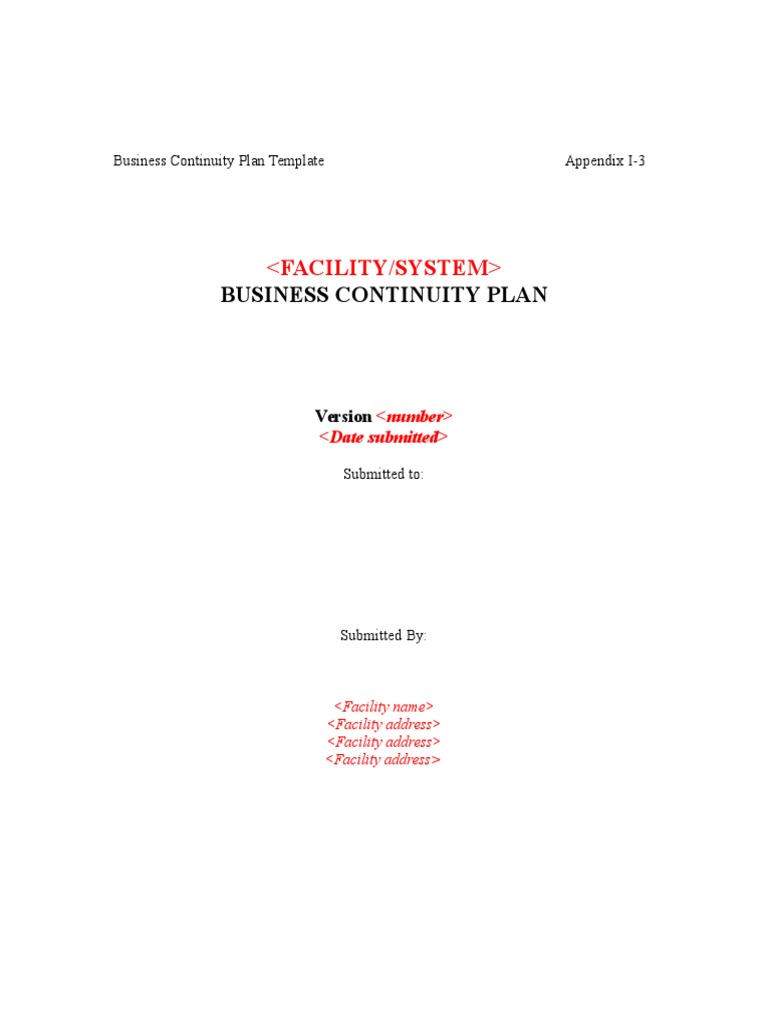 Contingency Plan Template | PDF | Business Continuity | Computer Security