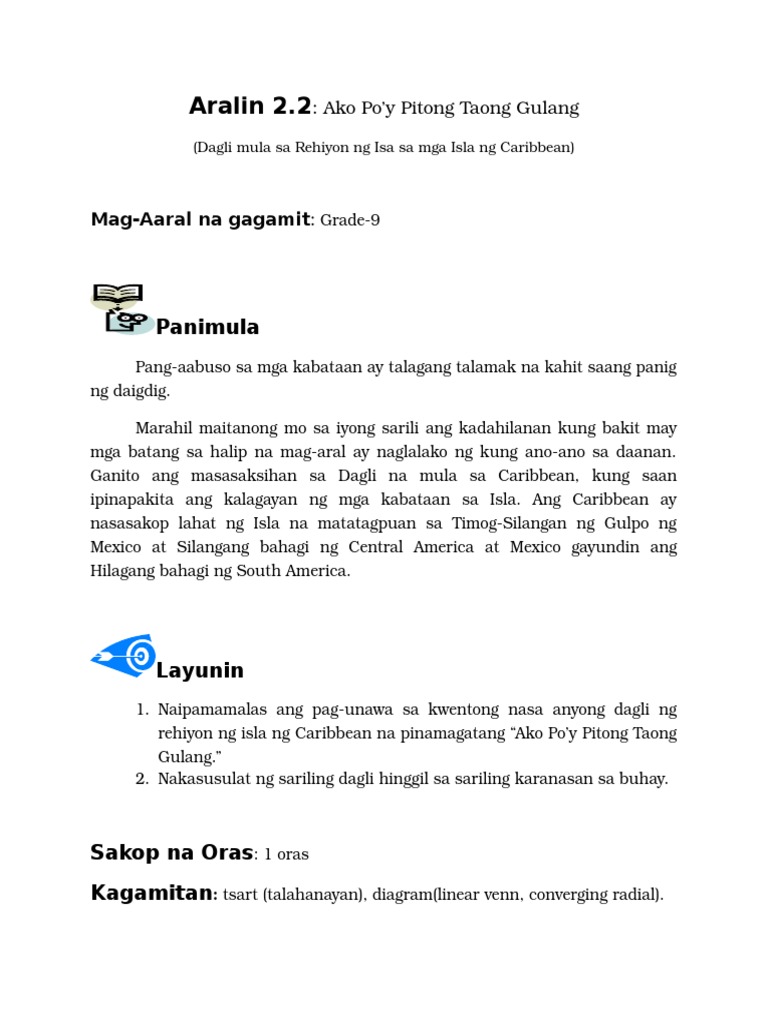 Aralin 2 2 Modyul | PDF