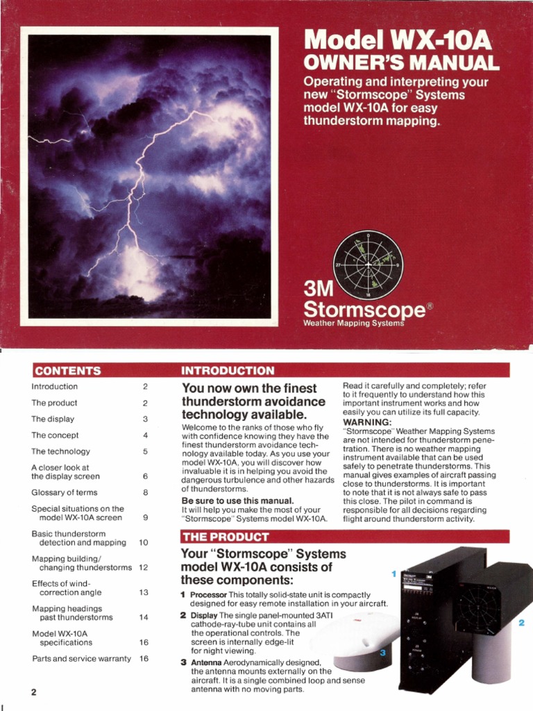 Storm Scope WX10A | PDF