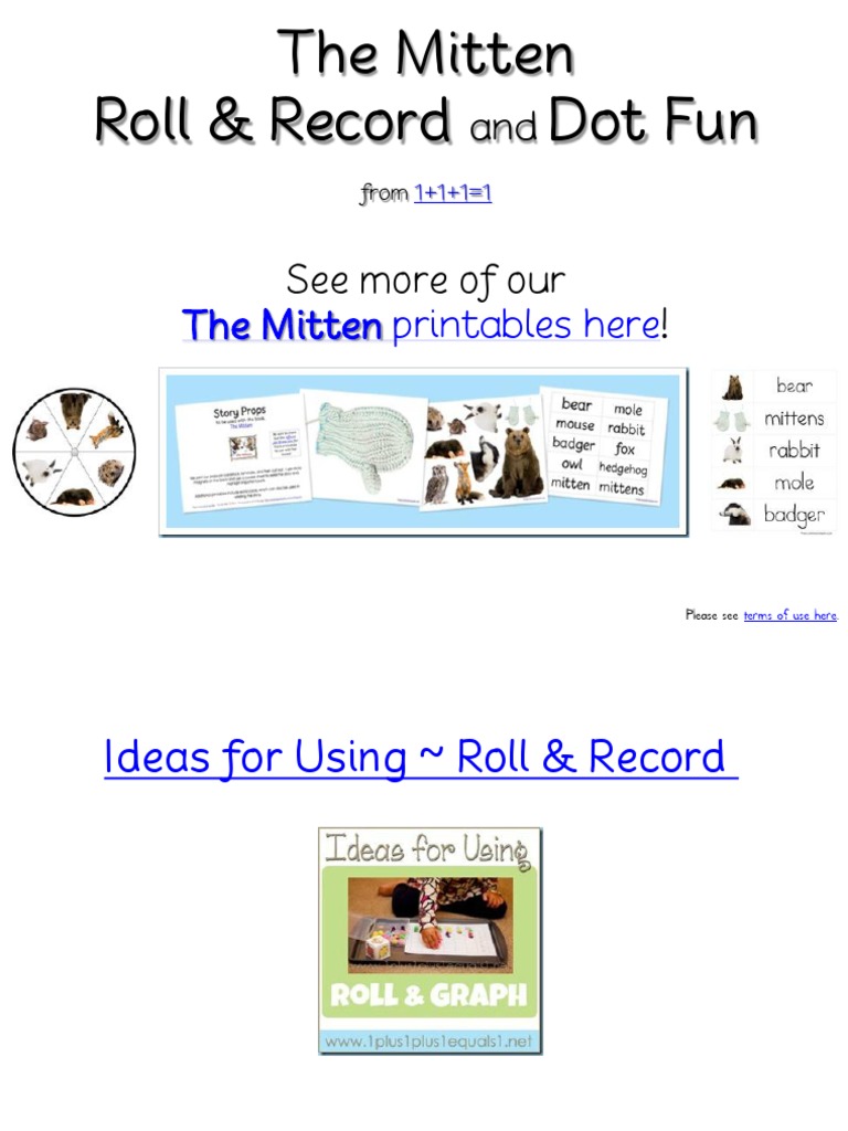The Mitten Printables | PDF