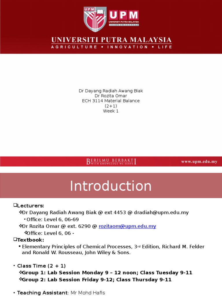 Lecture 1 Chemical Process | PDF | Engineering | Test (Assessment)