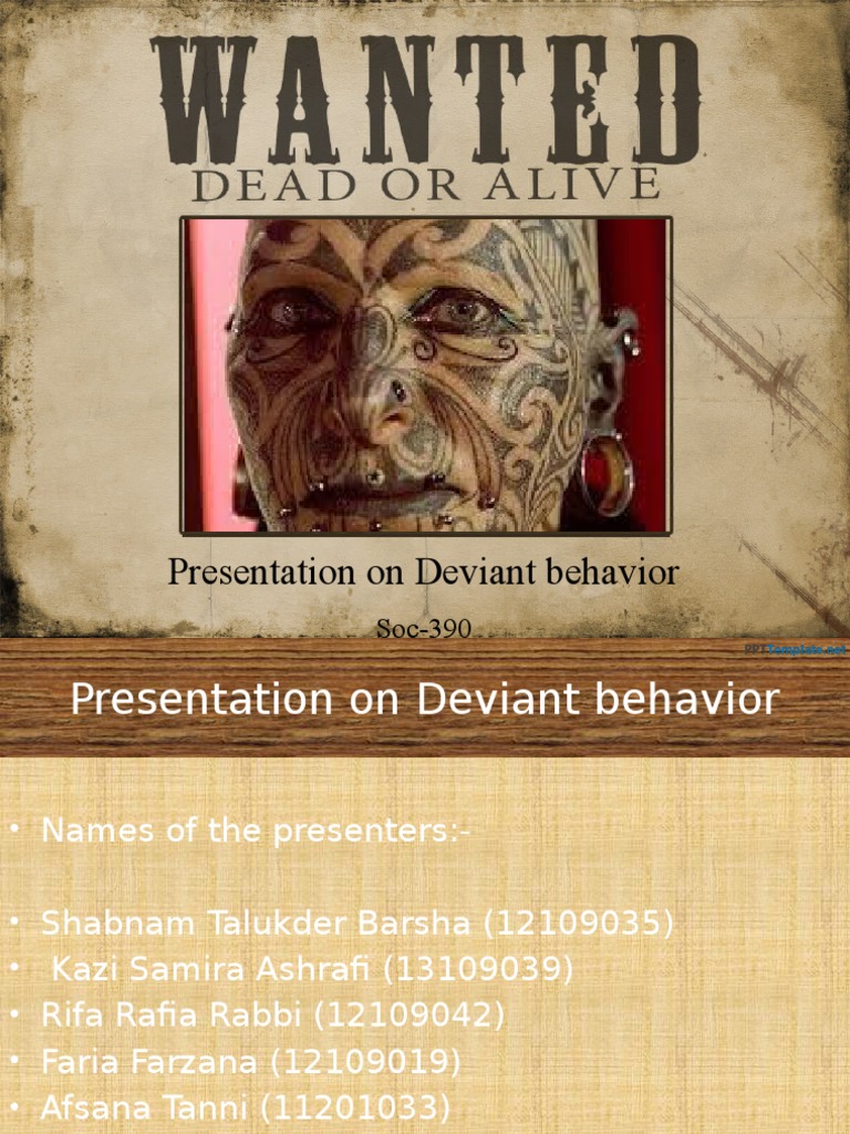 3008 Wanted Powerpoint Template | PDF | Deviance (Sociology) | Criminology