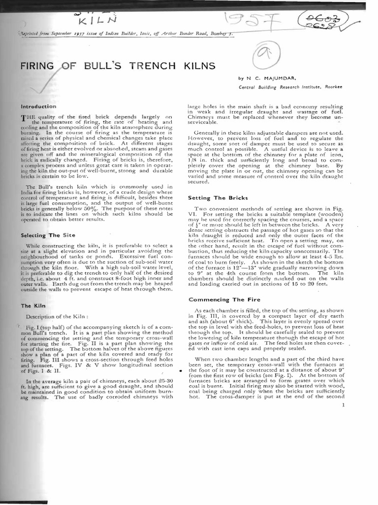 Firing of Bull's Trench Kiln | PDF | Chimney | Brick