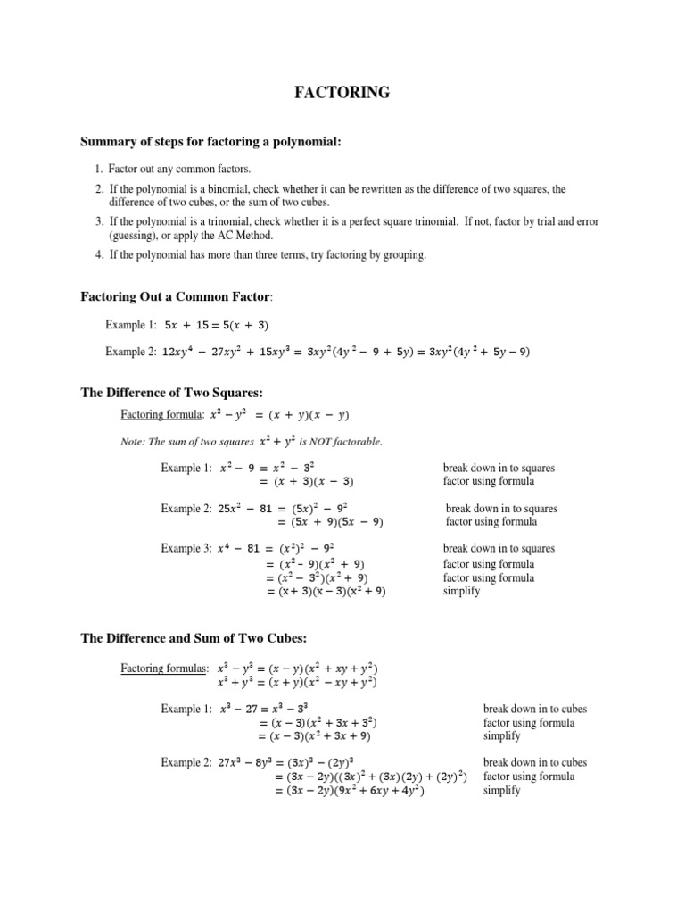 Factoring | PDF