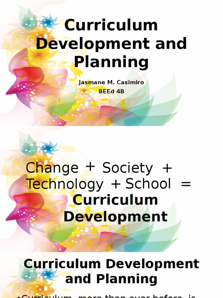 Curriculum Development and Planning | Curriculum | Psychology ...