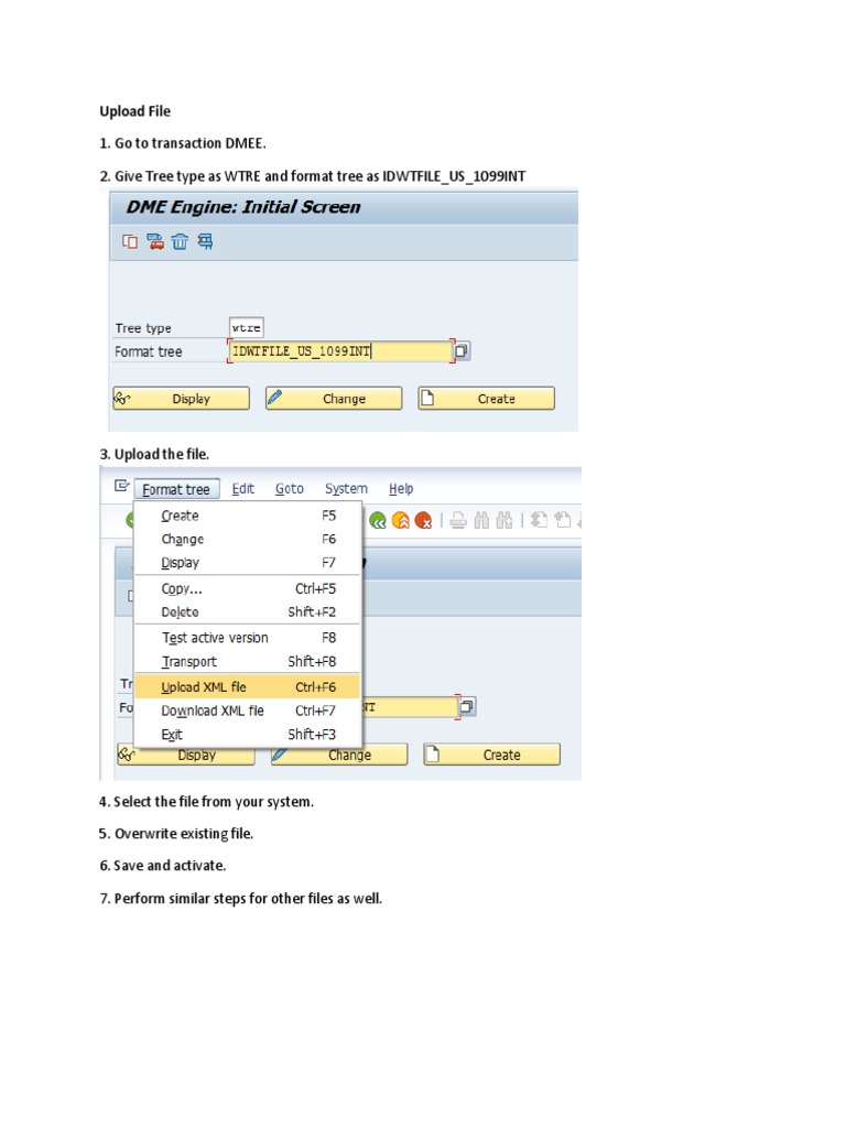A WAY FOR DMEE File Upload | PDF | Self-Improvement