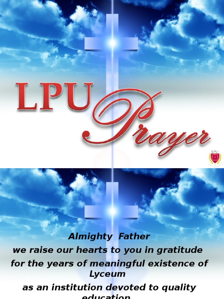 LPU Prayer - July 2014 | PDF