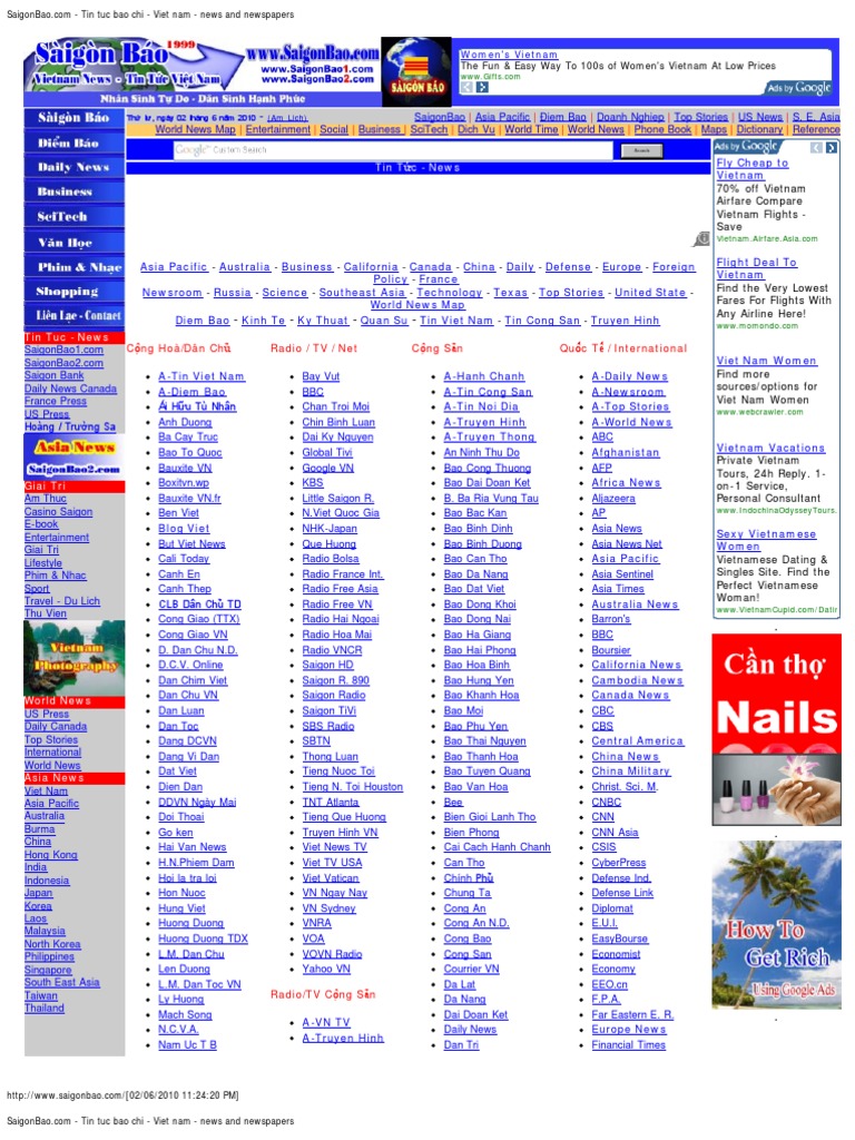 SaigonBao.com - Tin Tuc Bao Chi - Viet Nam - News and Newspapers