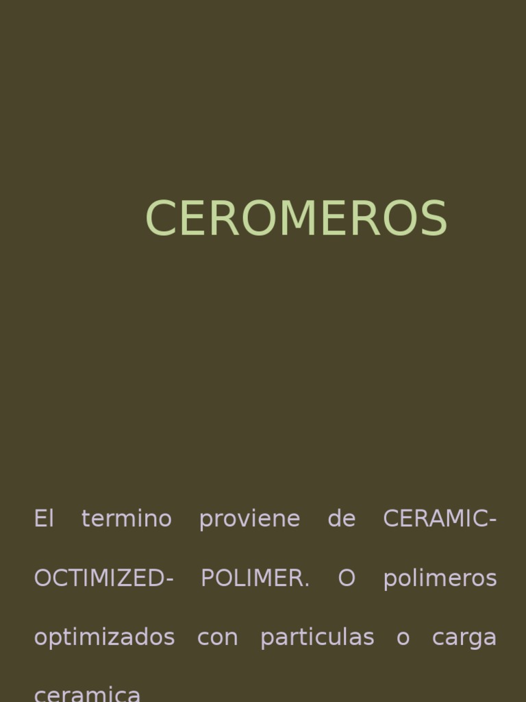 Ceromeros Dentales | PDF | Dentadura postiza | Diente humano