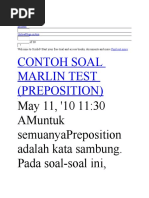Contoh Soal Marlin Test | PDF