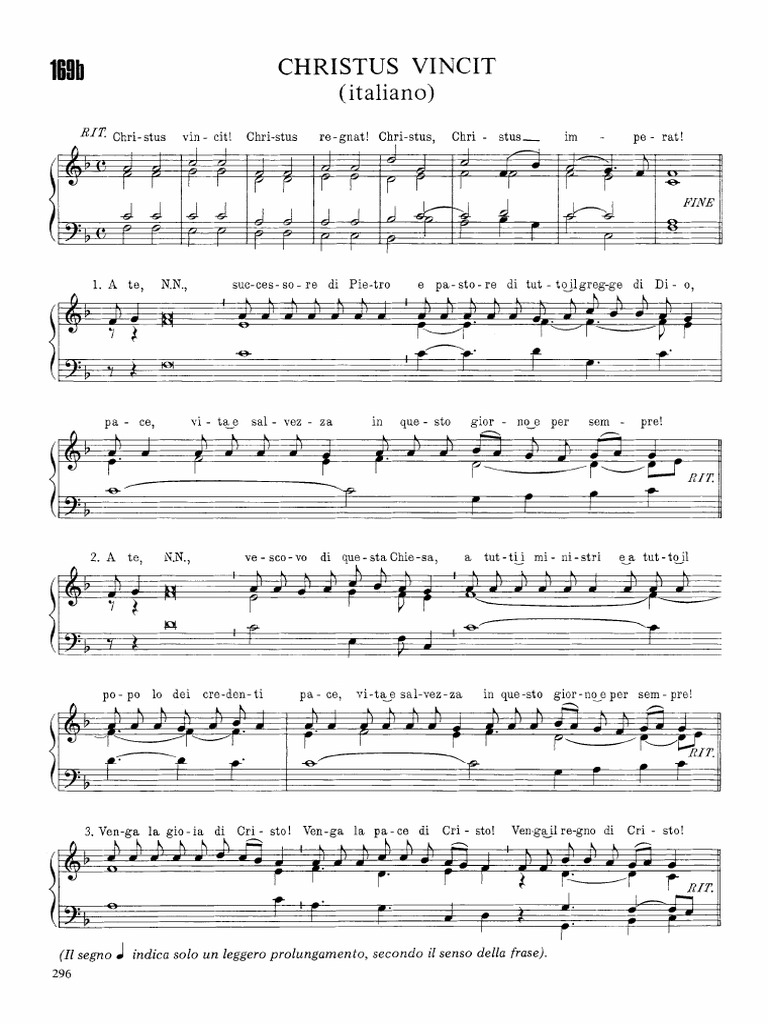 Christus Vincit (Italiano) | PDF