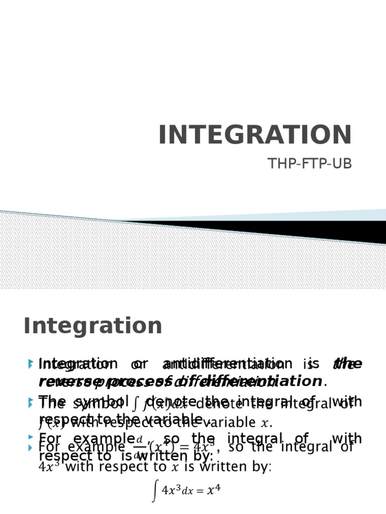 Mathematics Integration | PDF