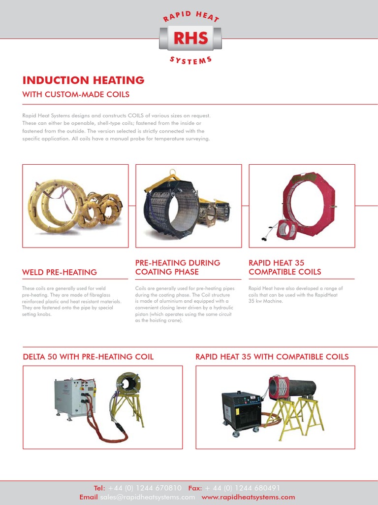 Custom Induction Heating Coils for Welding and Coating Applications | PDF