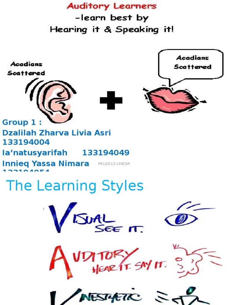 Auditory Learning Style | PDF | Learning Styles | Lecture